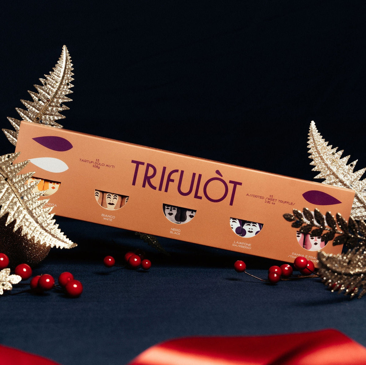 Trifulot - Scatola 15Praline - Gusti Assortiti arancia candita, bianco ...